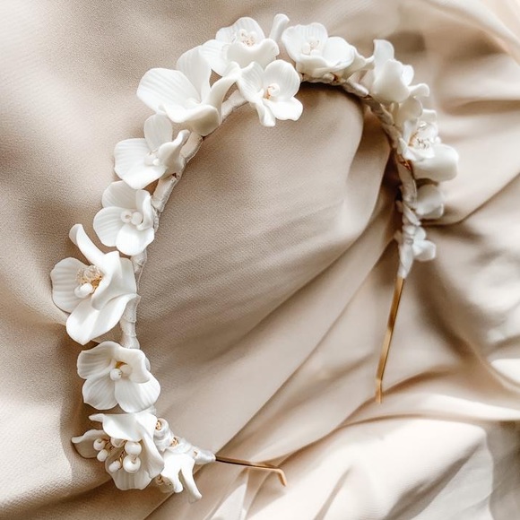 Accessories | Beautiful Bridal Floral Whimsical Headpiece Headband ...